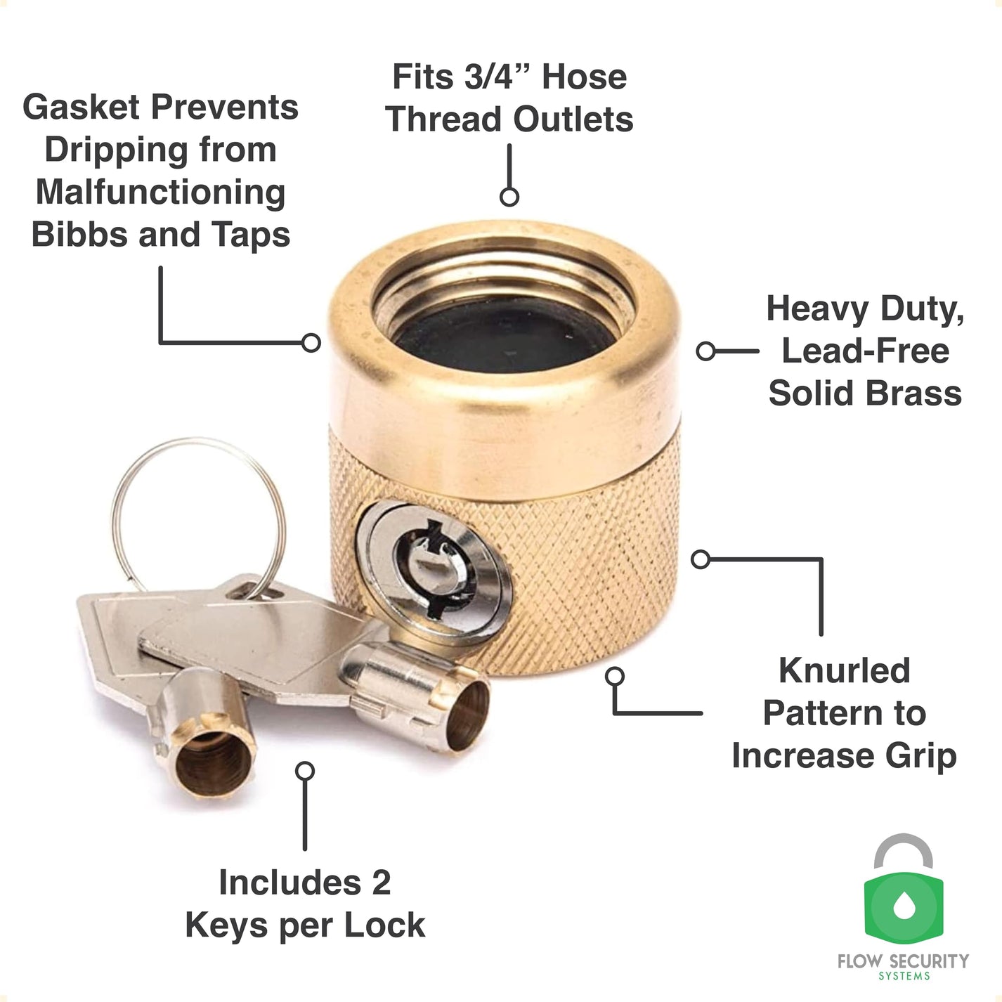 Commercial Hose Bib Lock Devices & Keyed Faucets - Flow Security Systems
