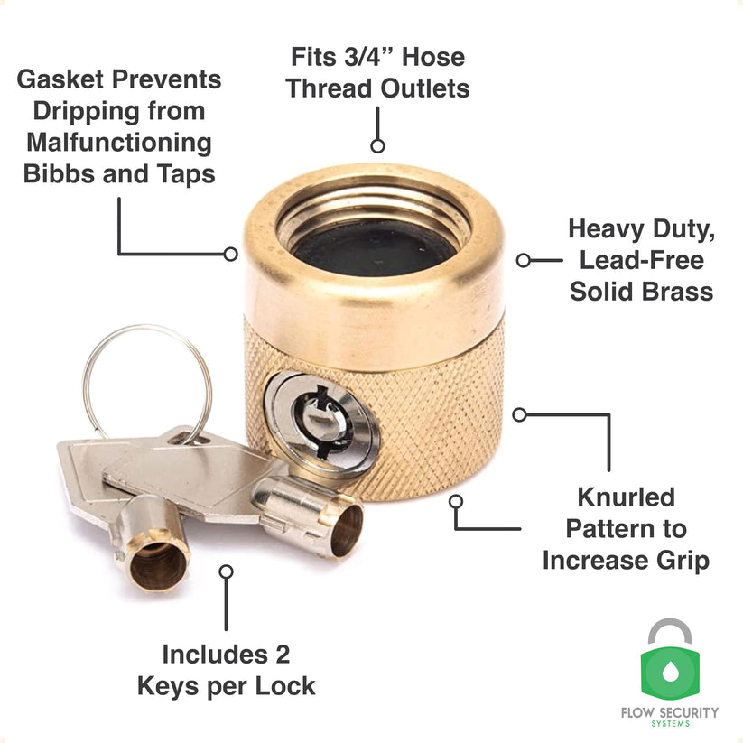 Commercial Hose Bib Lock Devices & Keyed Faucets - Flow Security Systems